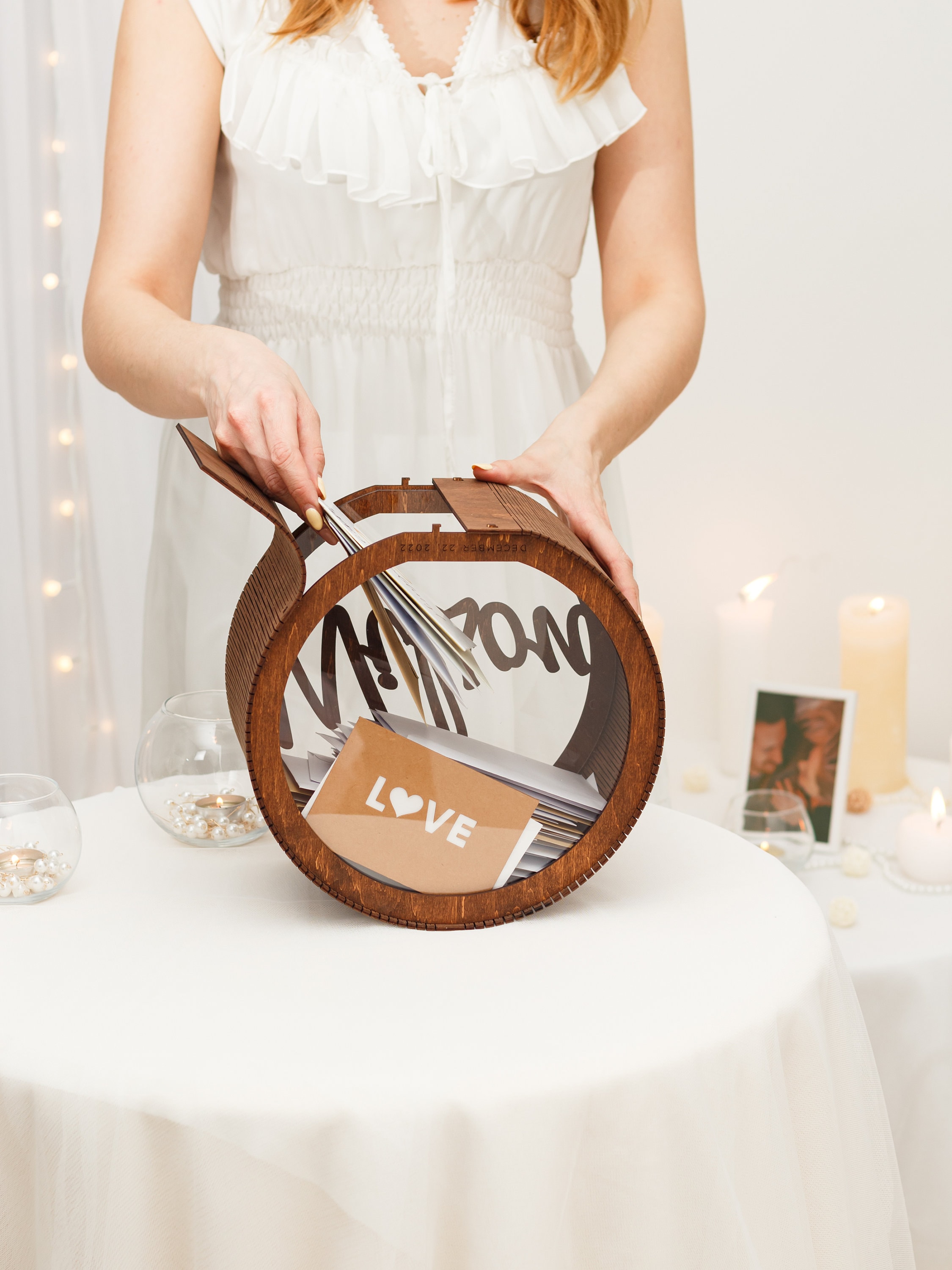 Wedding Card Box Personalized Gifts Wooden Card Box for - Etsy