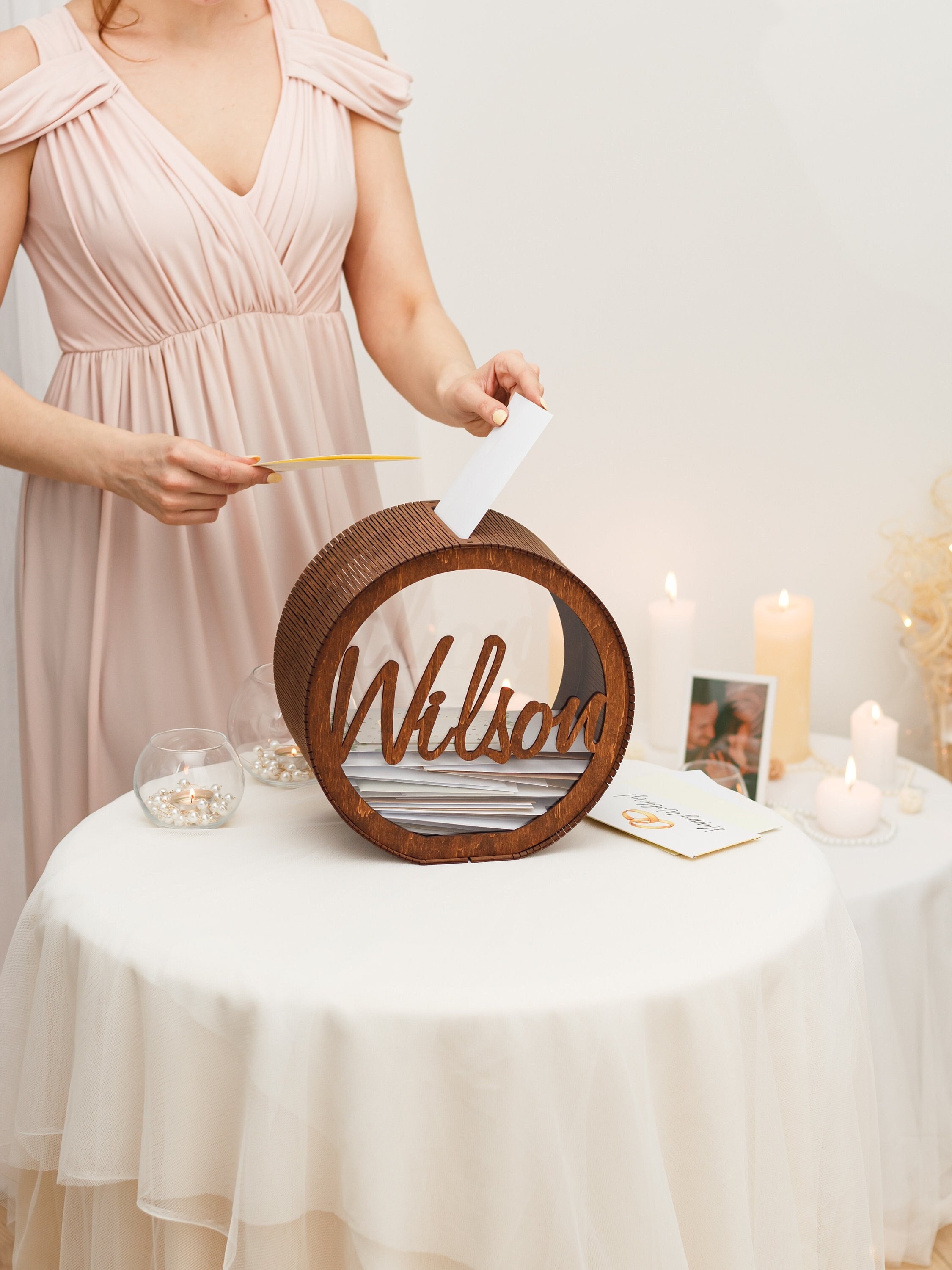 Wedding Card Box Personalized Gifts Wooden Card Box for - Etsy