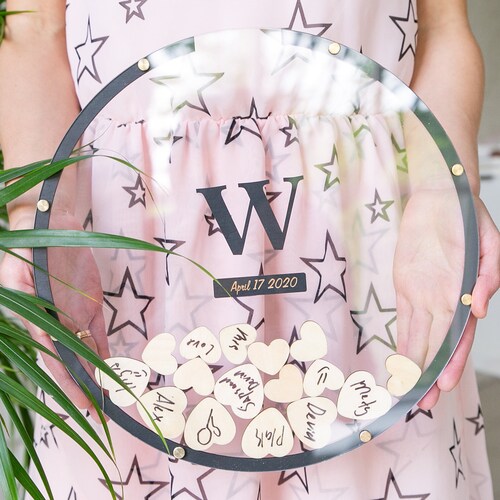 Transparent Wedding Guest Book Alternative Wedding Guest - Etsy