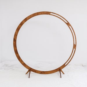 Ceremony Arch, Circle Wedding Arch Frame, Wooden Arch for Outdoor ...