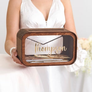 Wedding Card Box, Wooden Envelope Box, Card Box for Wedding, Keepsake ...