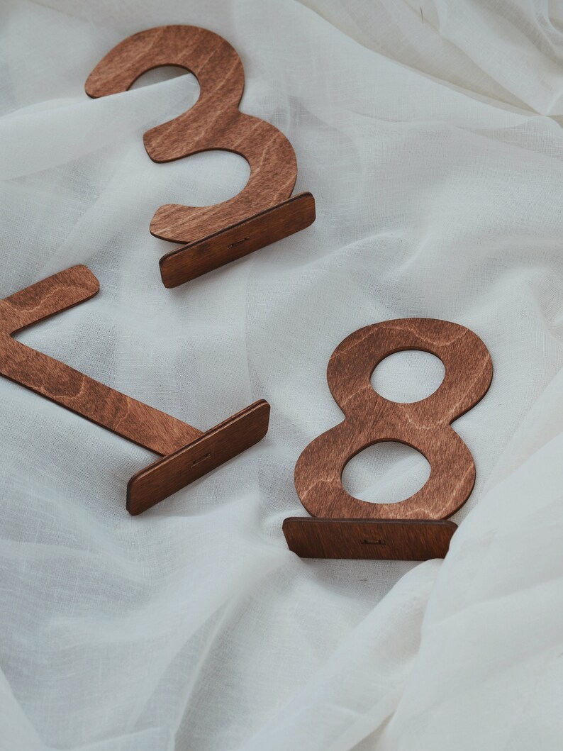 Table Numbers Wedding Table Number Wedding Table Decor | Etsy