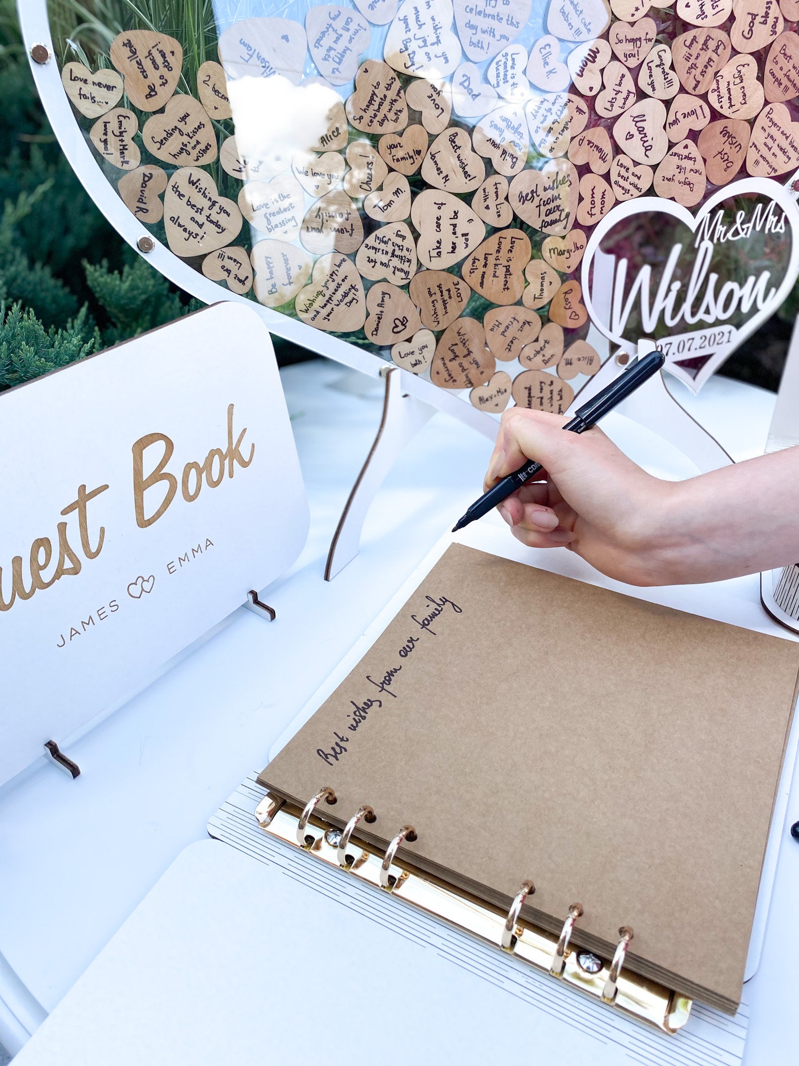 Alternative Guest Book Drop Box white Wedding Guest Book - Etsy