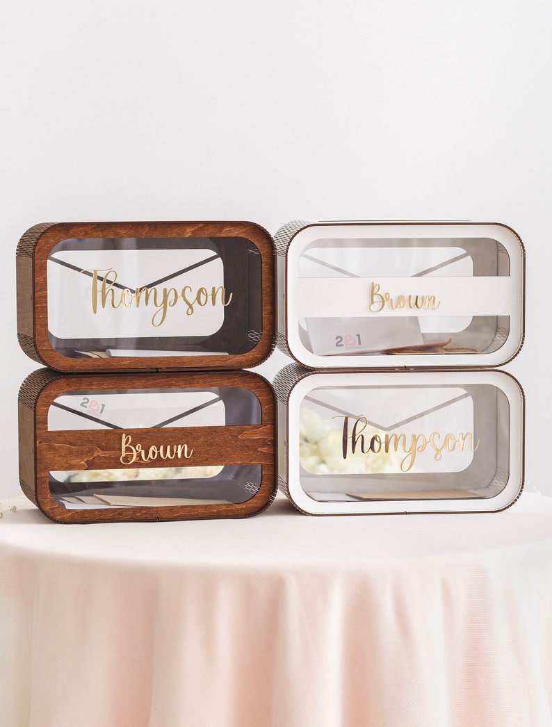 Wedding Card Box Wooden Envelope Box Card Box for Wedding - Etsy
