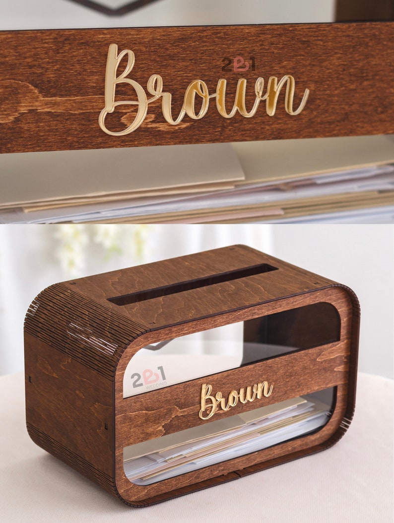 Wedding Card Box Wooden Envelope Box Card Box for Wedding - Etsy