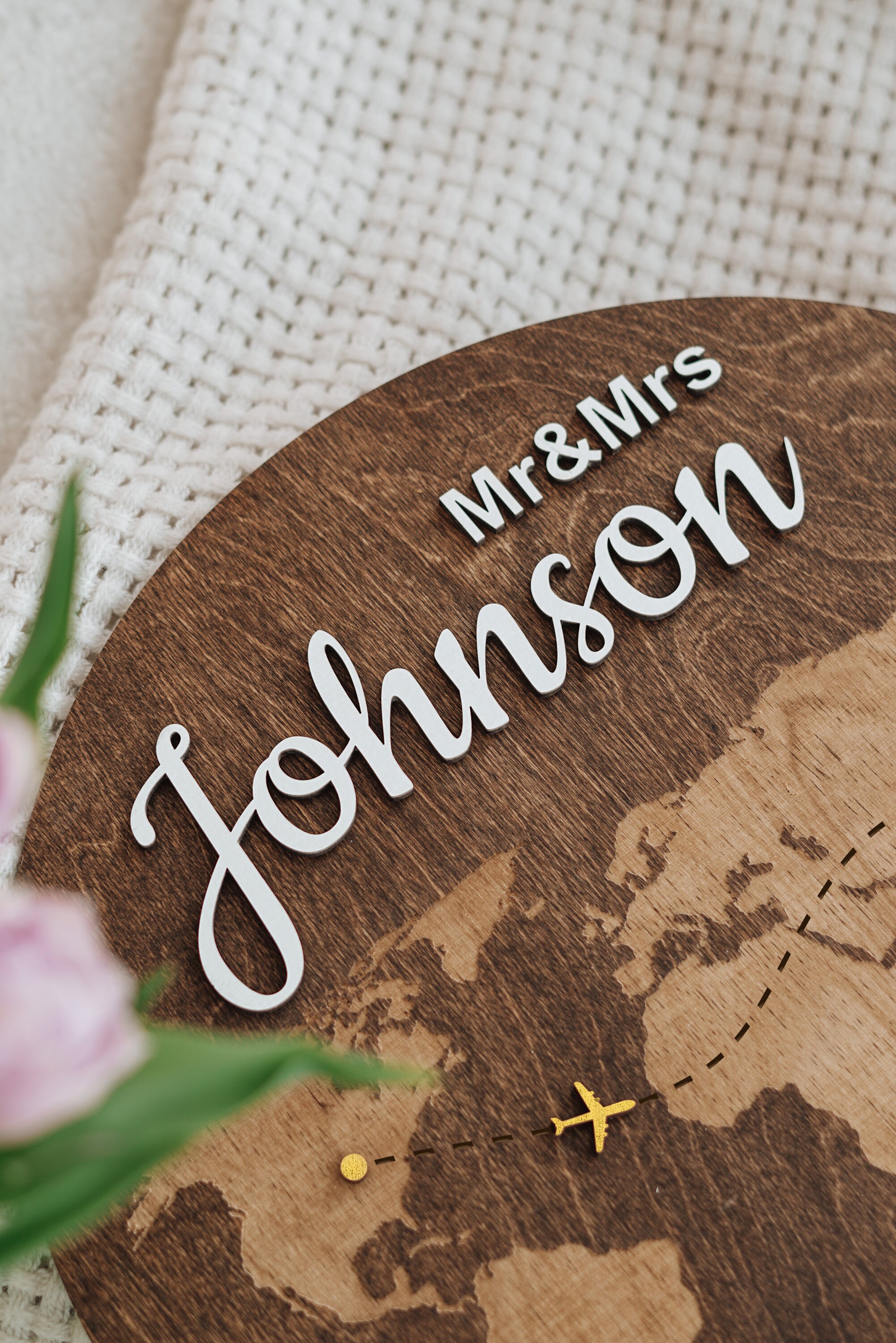 Personalized Travel Print Custom Wedding Trip Honeymoon - Etsy