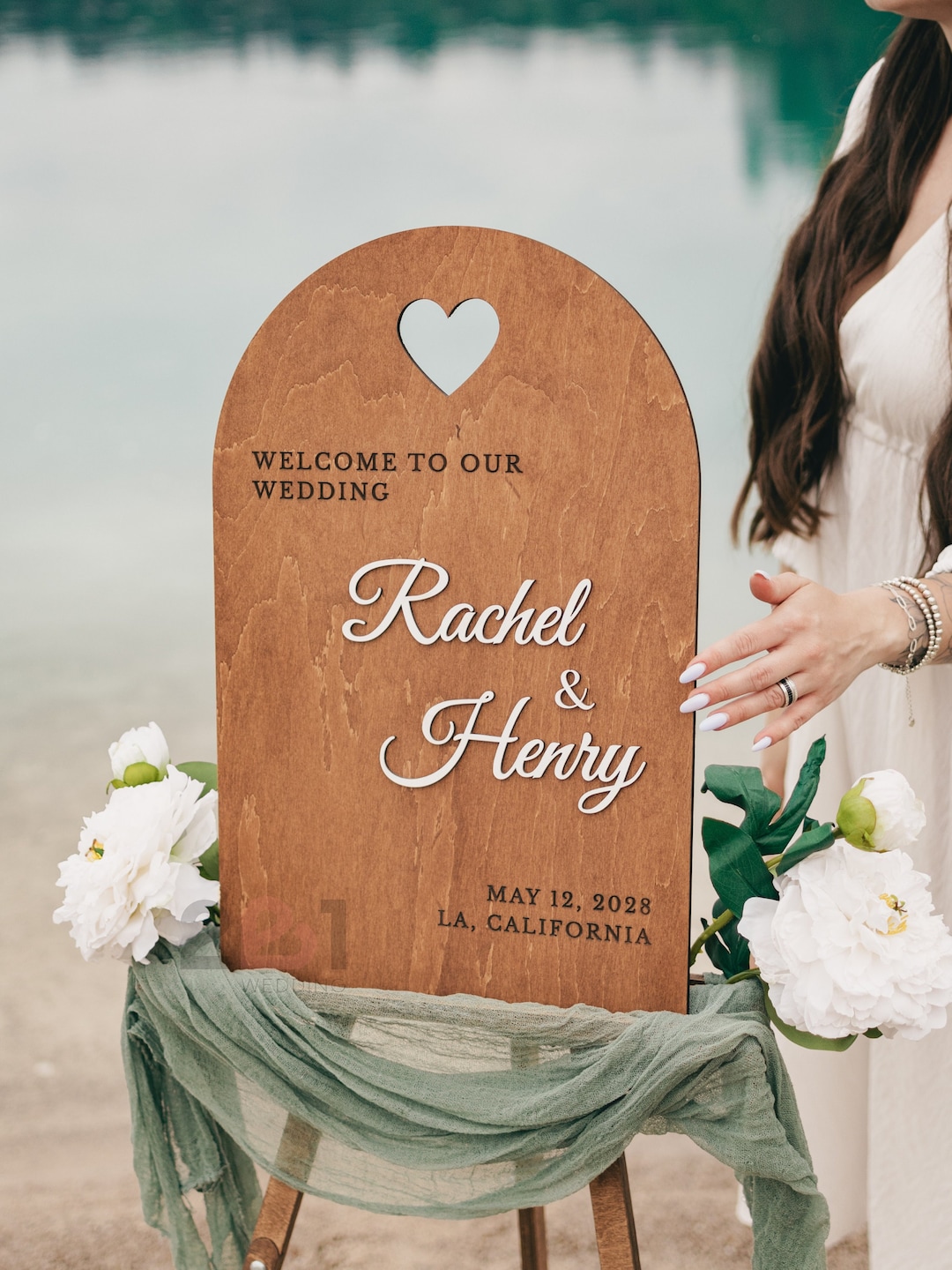 Arch Wedding Welcome Sign, Personalized Welcome Sign for Wedding ...