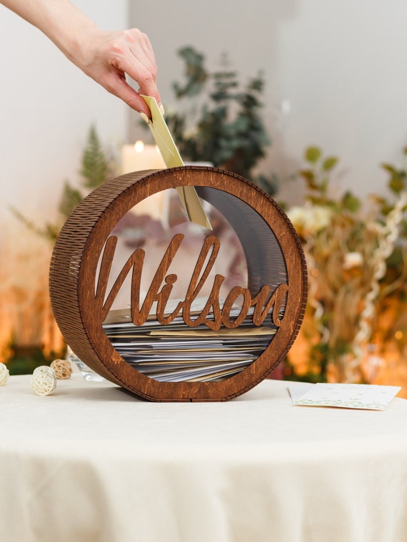 Rustic Wedding Card Box Personalized Card Box for Wedding - Etsy