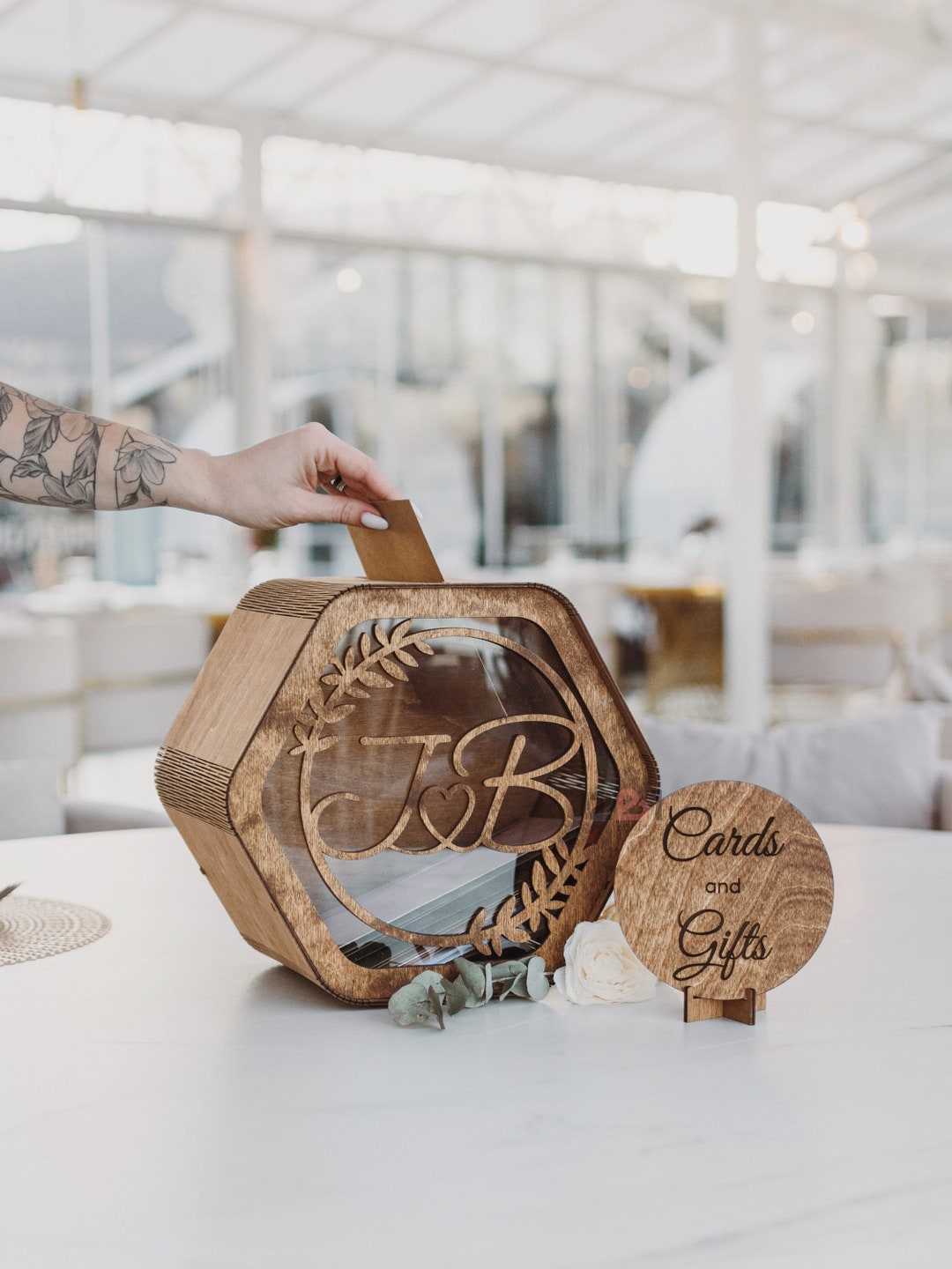 Personalized Card Box for Wedding, Wedding Card Box With Slot ...