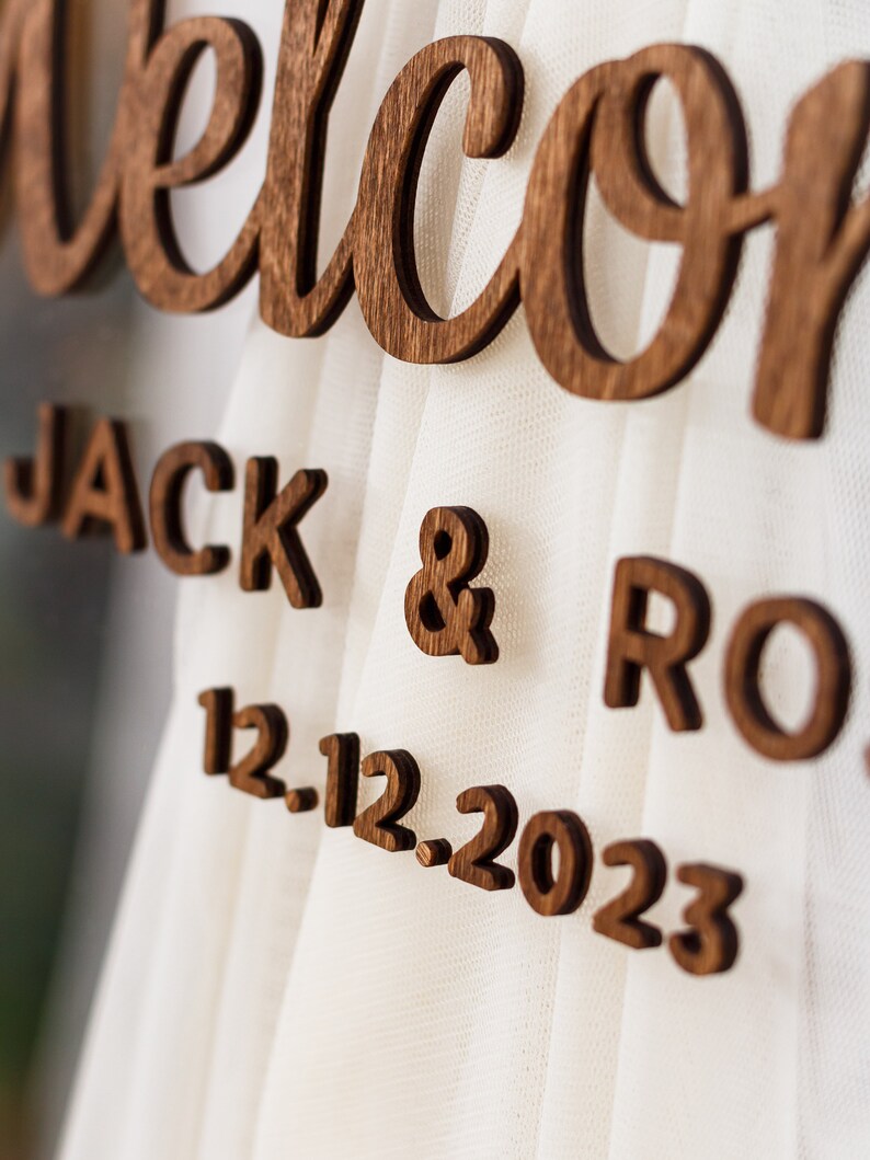 Wedding Welcome Sign Acrylic Welcome Board Personalized | Etsy