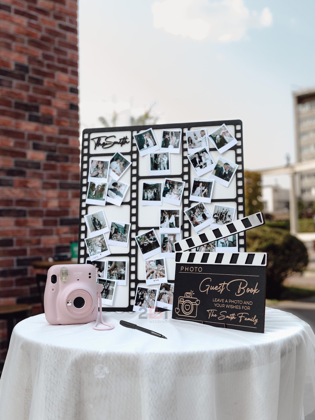Polaroid Wedding Guest Book Alternative, Wedding Cinefilm guest Book ...