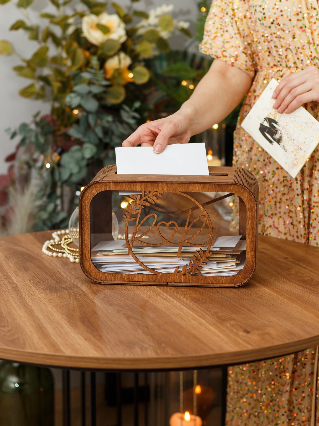 Wedding Card Box, Card Box for Wedding, Personalized Keepsake Box ...