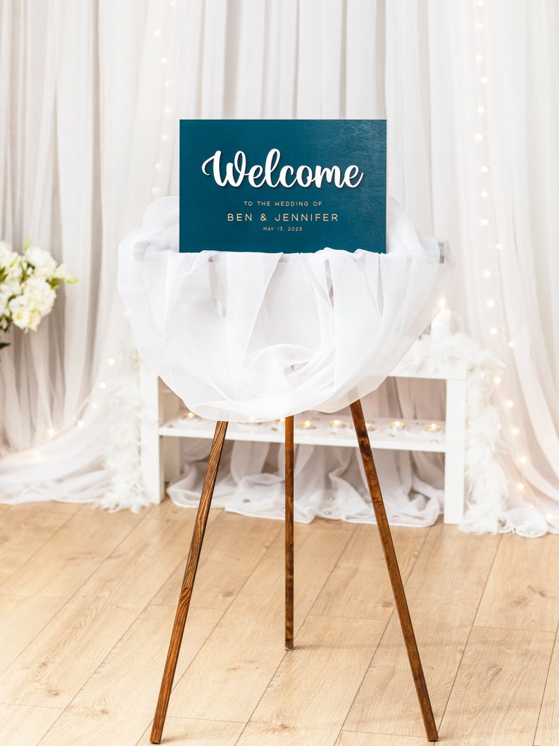 Personalized Welcome Sign, Welcome to Our Wedding Sign, Wedding Welcome ...