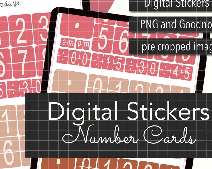 DIGITAL NUMBER CARDS to Add Events, Dates and Hours in Your Digital ...