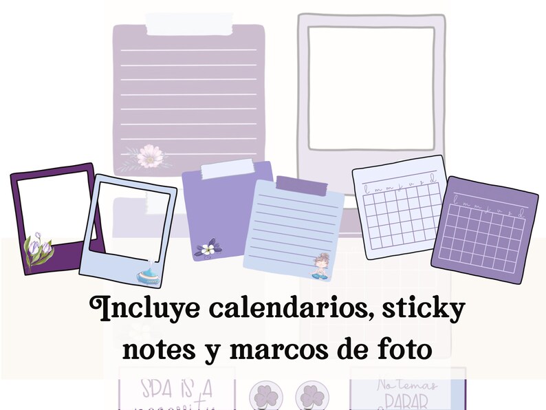 DIGITAL and PRINTABLE Spanish STICKERS, Monthly Bullet Journal Stickers ...