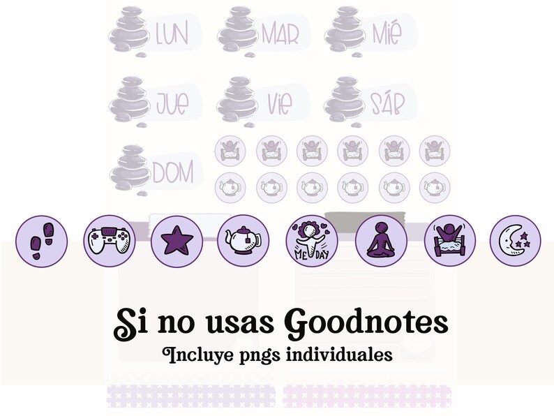 DIGITAL and PRINTABLE Spanish STICKERS, Monthly Bullet Journal Stickers ...
