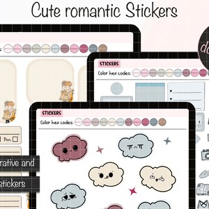 400+ Decorative and Functional Digital Stickers in English and Spanish ...
