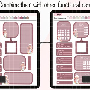 400+ Decorative and Functional Digital Stickers in English and Spanish ...