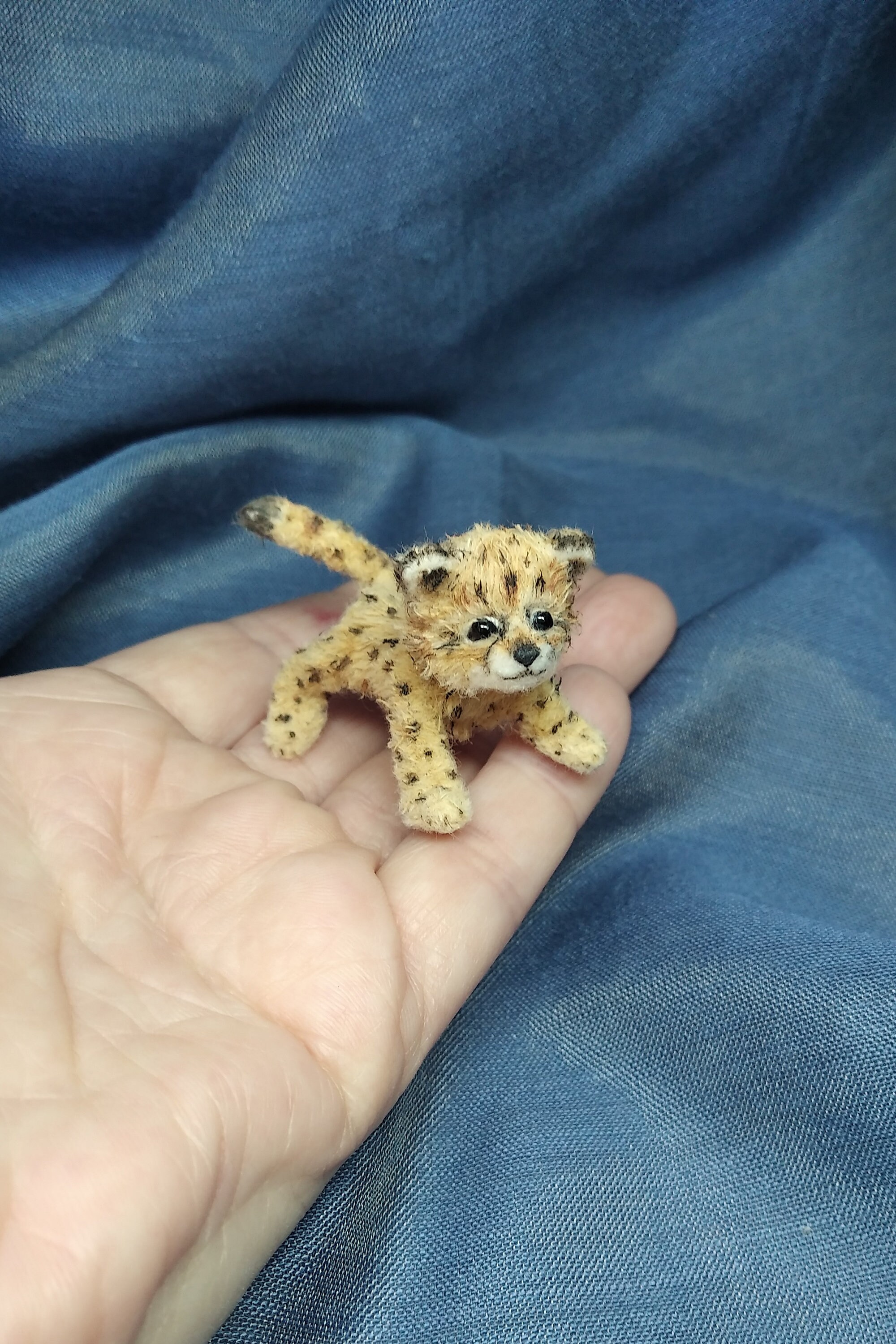 Made To Order Miniature Cheetah Micro Cub Leopard Kitten Ooak Etsy
