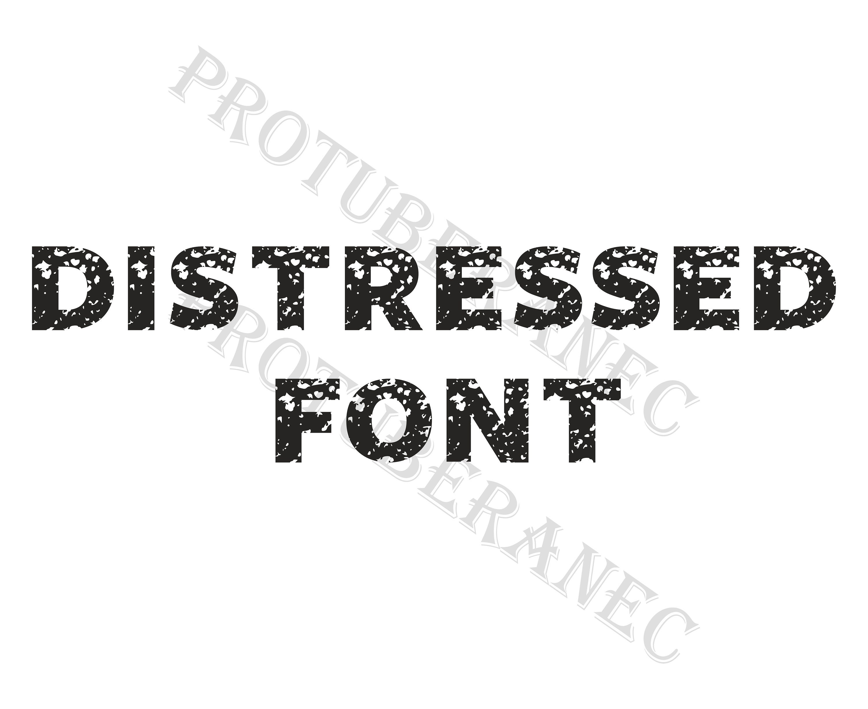 Distressed font Distressed font for Cricut Distressed font svg | Etsy