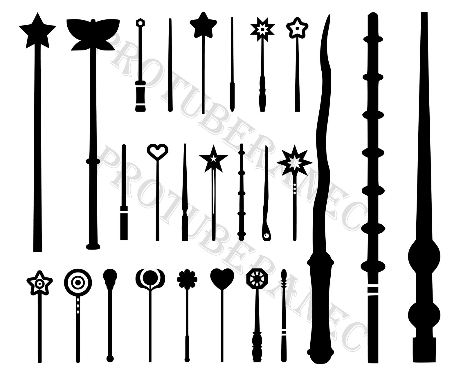 Magic wand svg bundle Magic wand svg files for Cricut & | Etsy