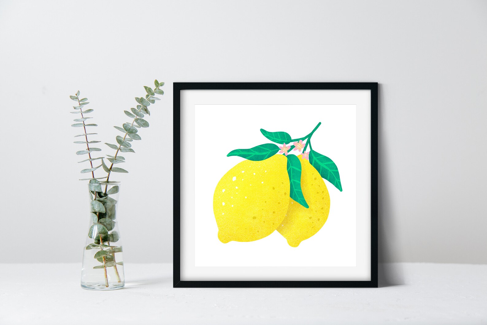 Lemon Art, Lemon Print, Abstract Lemon Print, Kitchen Print, Kitchen ...