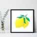 Lemon Art, Lemon Print, Abstract Lemon Print, Kitchen Print, Kitchen ...