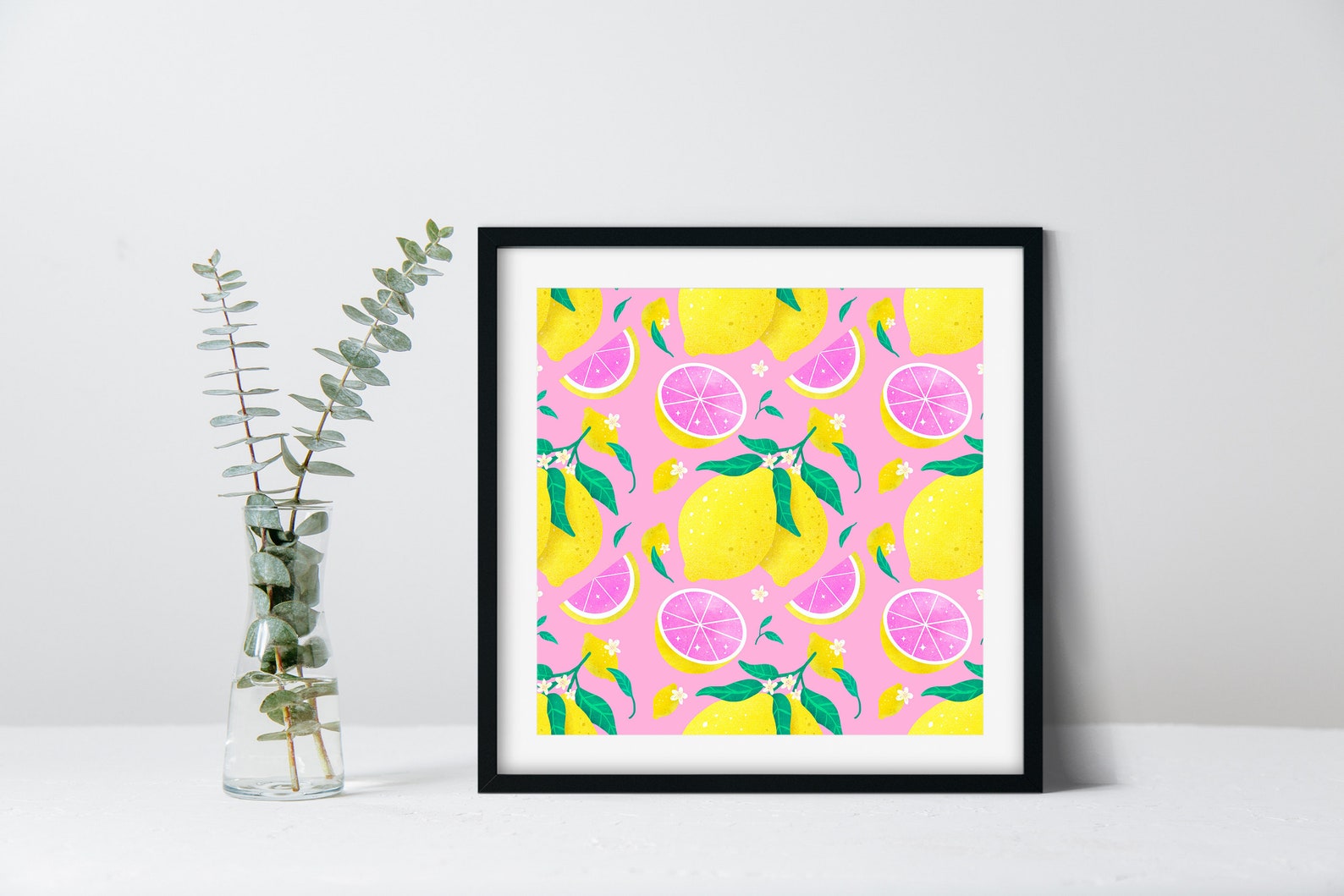 Lemon Art, Lemon Print, Abstract Lemon Print, Kitchen Print, Kitchen ...