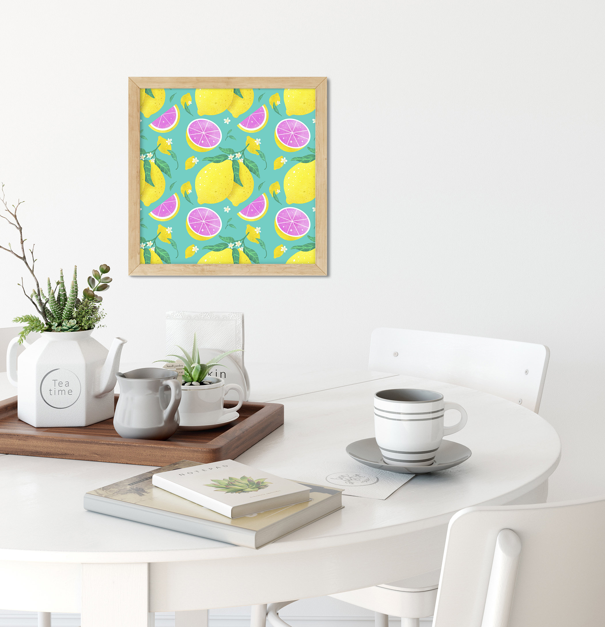 Lemon Art Lemon Print Abstract Lemon Print Kitchen Print - Etsy