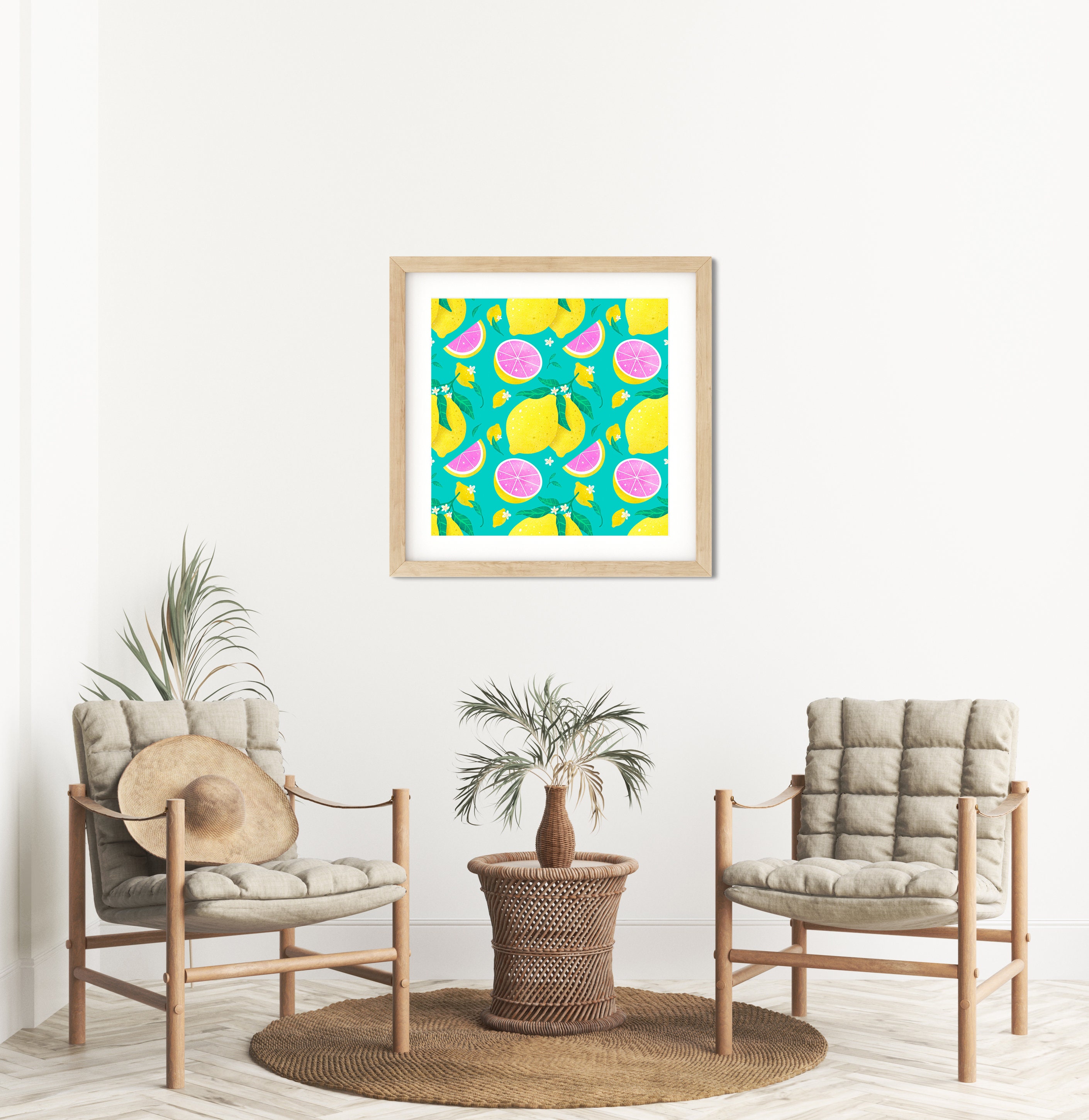 Lemon Art Lemon Print Abstract Lemon Print Kitchen Print - Etsy