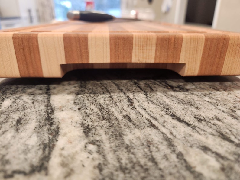 Large End-grain American Flag Butcher Block Made From Maple, Cherry ...