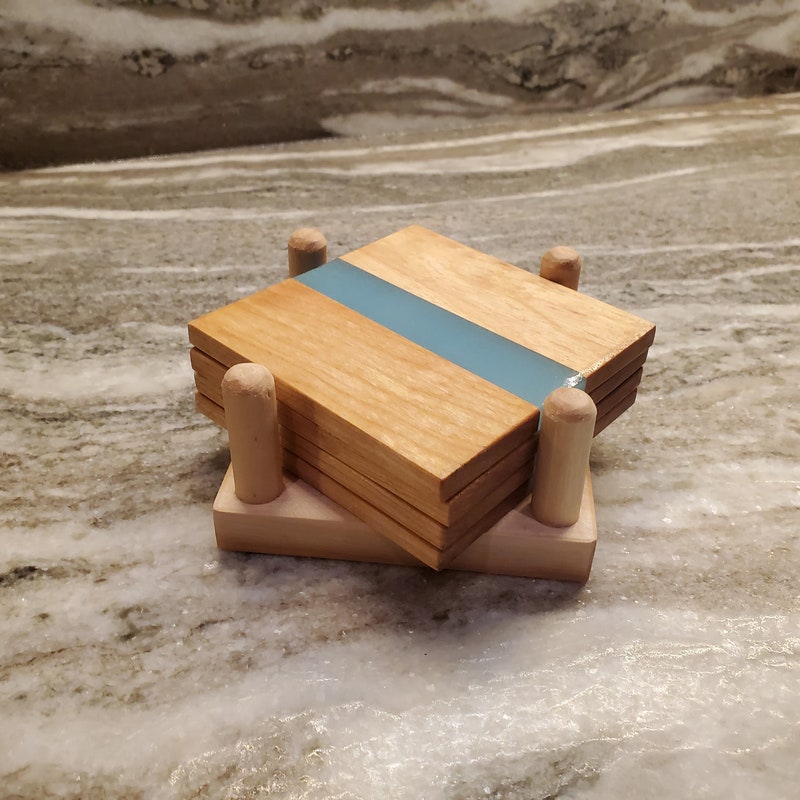 Epoxy Coasters - Etsy