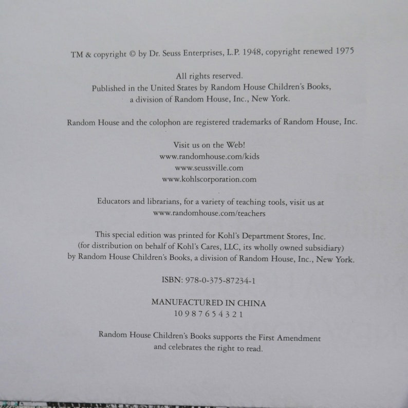 Thidwick the Big-hearted Moose by Dr Seuss Collector's Edition - Etsy