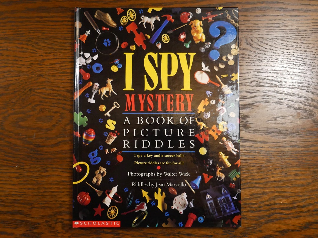 I Spy Mystery Children's Book of Picture Riddles - Etsy