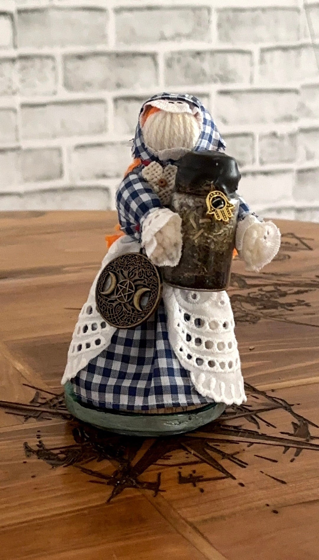 Guardian Doll With Protection Spell Bottle Your Protector and Kitchen ...