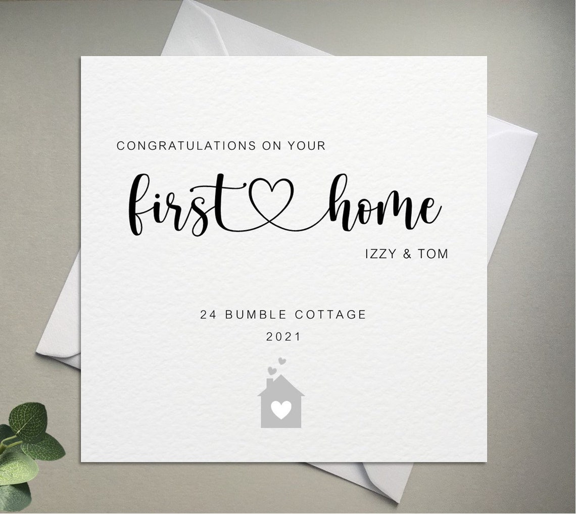 Personalised Congratulations on your First Home Card First | Etsy