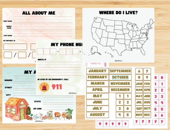 I Know My Name Address Birthday & Phone Number Life | Etsy