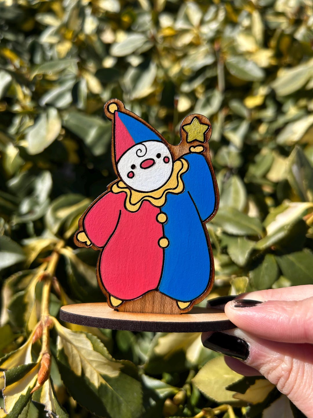 Hand Painted Clown Standee | Clown Desk Buddy - Etsy