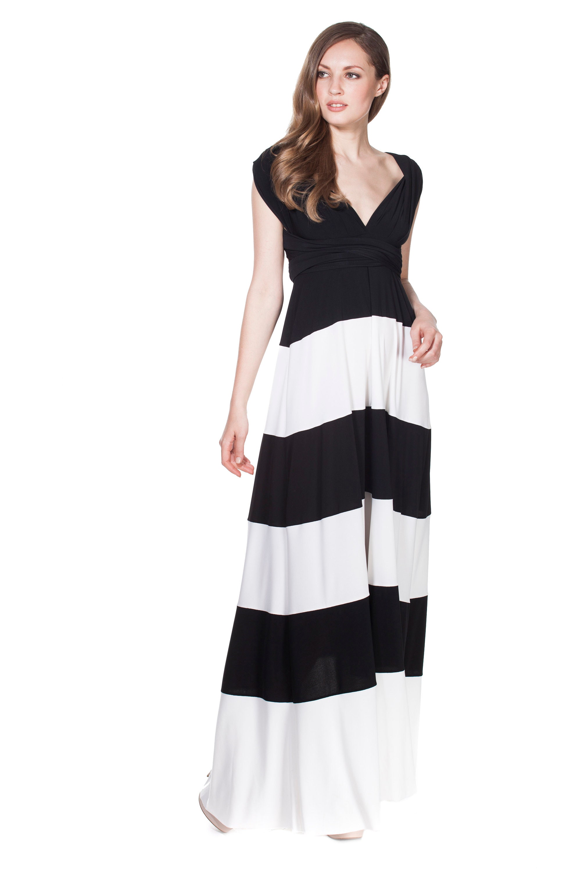 Printed Dress Infinity Long Maxi Dress Bridesmaid Dress Convertible ...