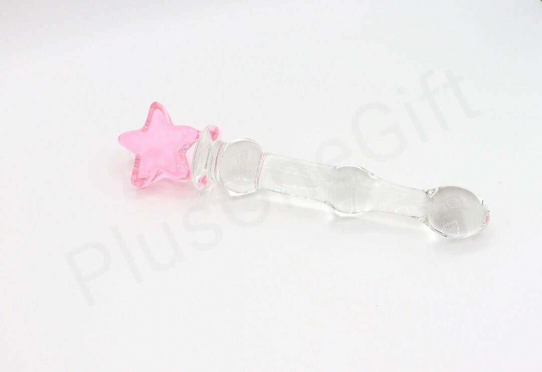 Star Glass Wand Dildo Crystal Clear Glass Massage Wand - Etsy