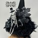 Fancy Witch Hat Skeleton fascinator/headband/headpiece/halloween ...