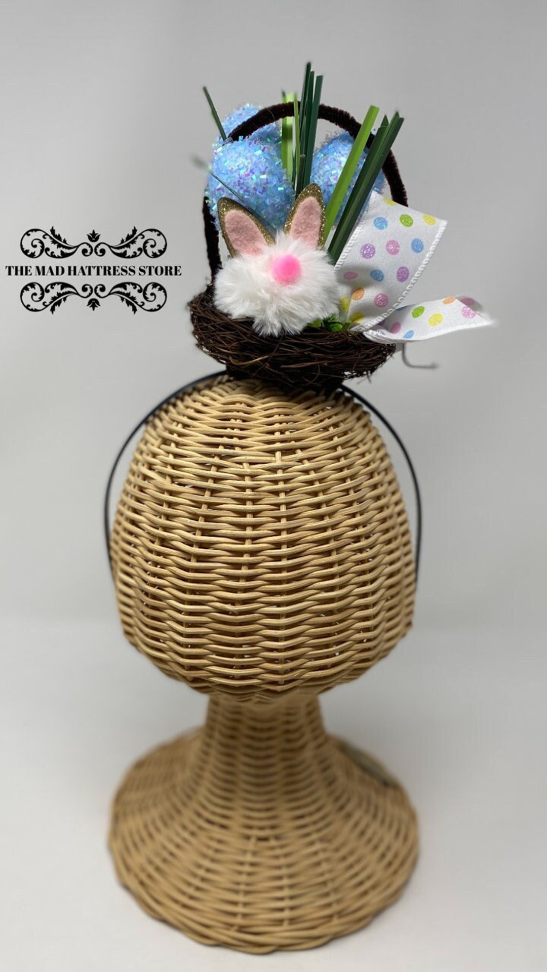 Easter Egg Headband, Easter Basket Fascinator, Blue Easter Egg ...