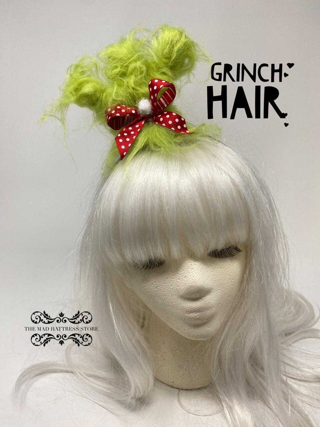 Grinch Hair/headband/fascinator/headpiece/whoville/christmas/holiday ...