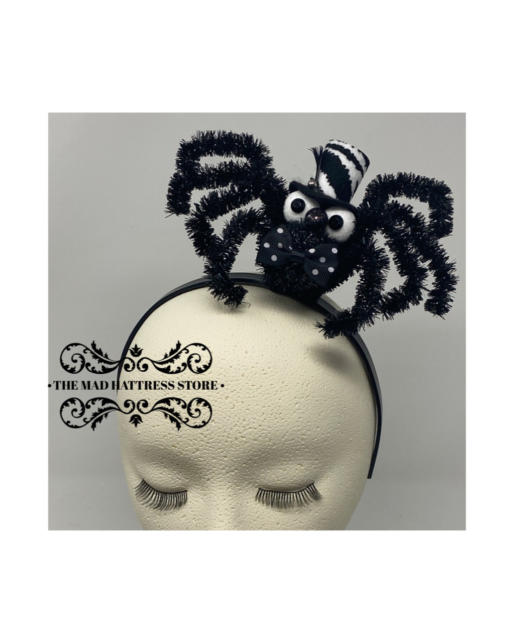 Poseable Hairy Spider Headband/fascinator/headpiece | Etsy