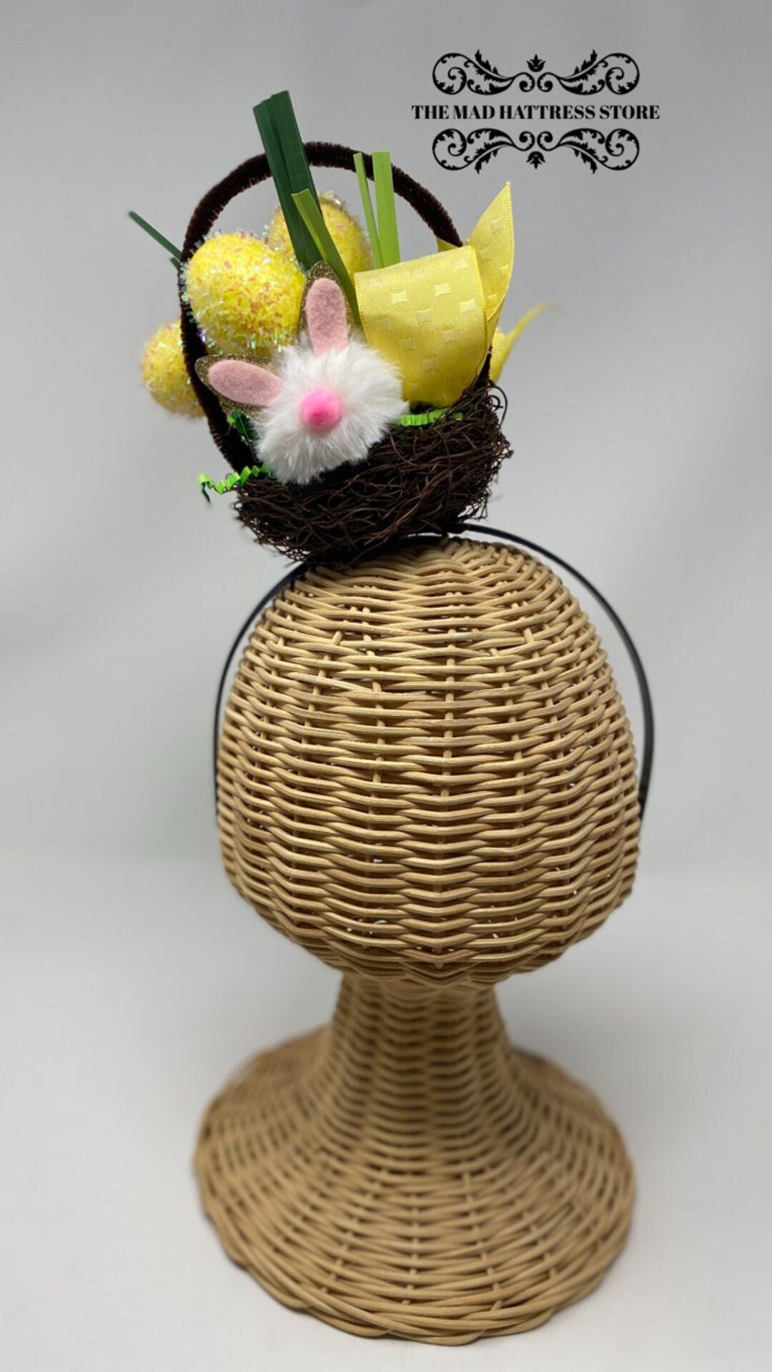 Easter Egg Headband, Easter Basket Fascinator, Yellow Easter Egg ...