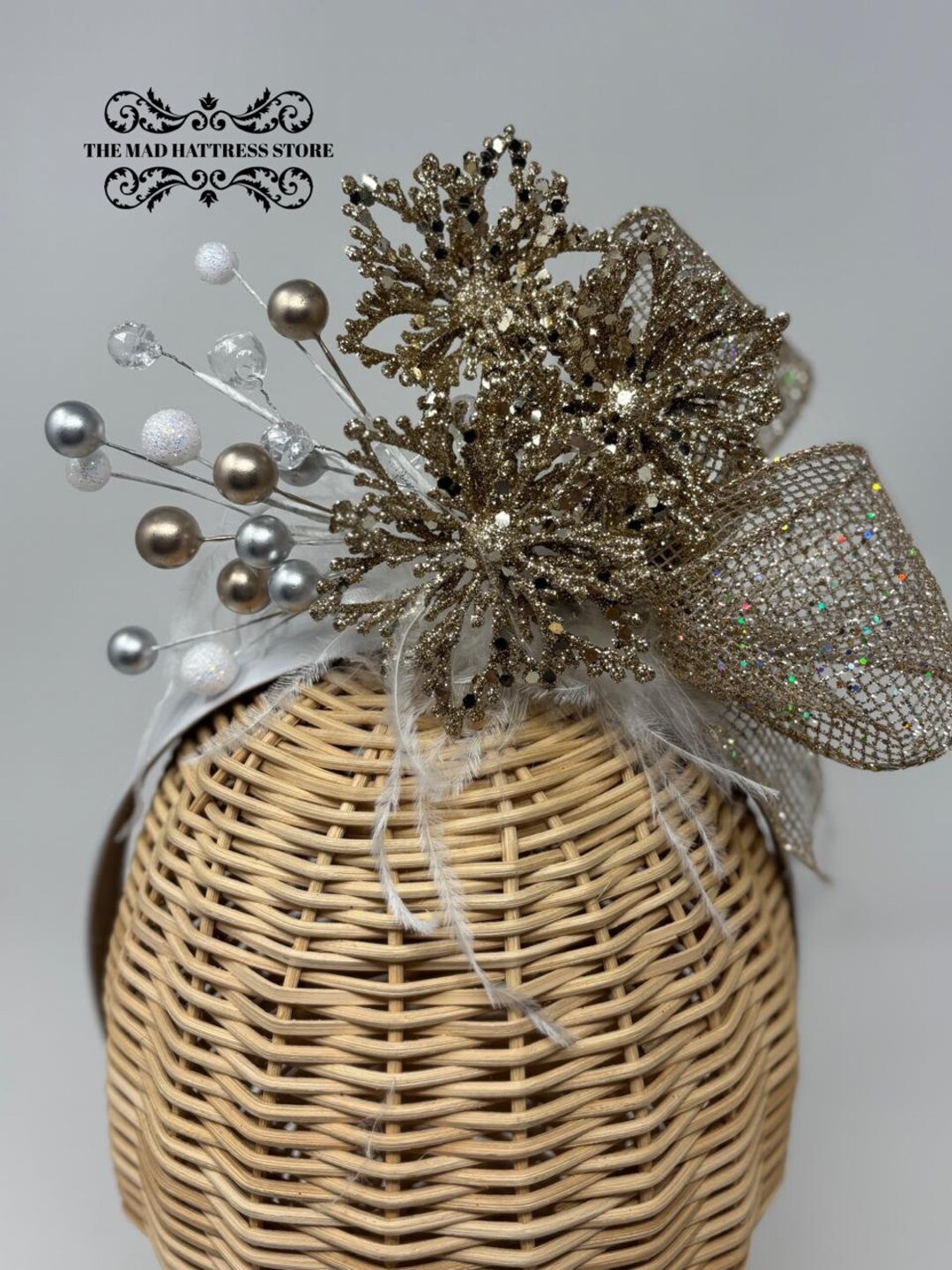 Elegant Holiday Headband - New Years Eve Headpiece, Hanukkah, Christmas ...