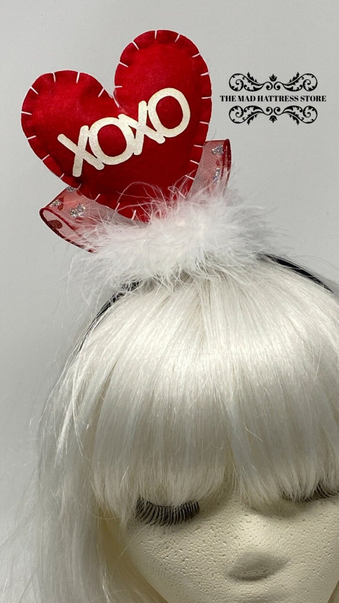 Galentine's Day Headband, XOXO Heart Fascinator, Valentines Day ...