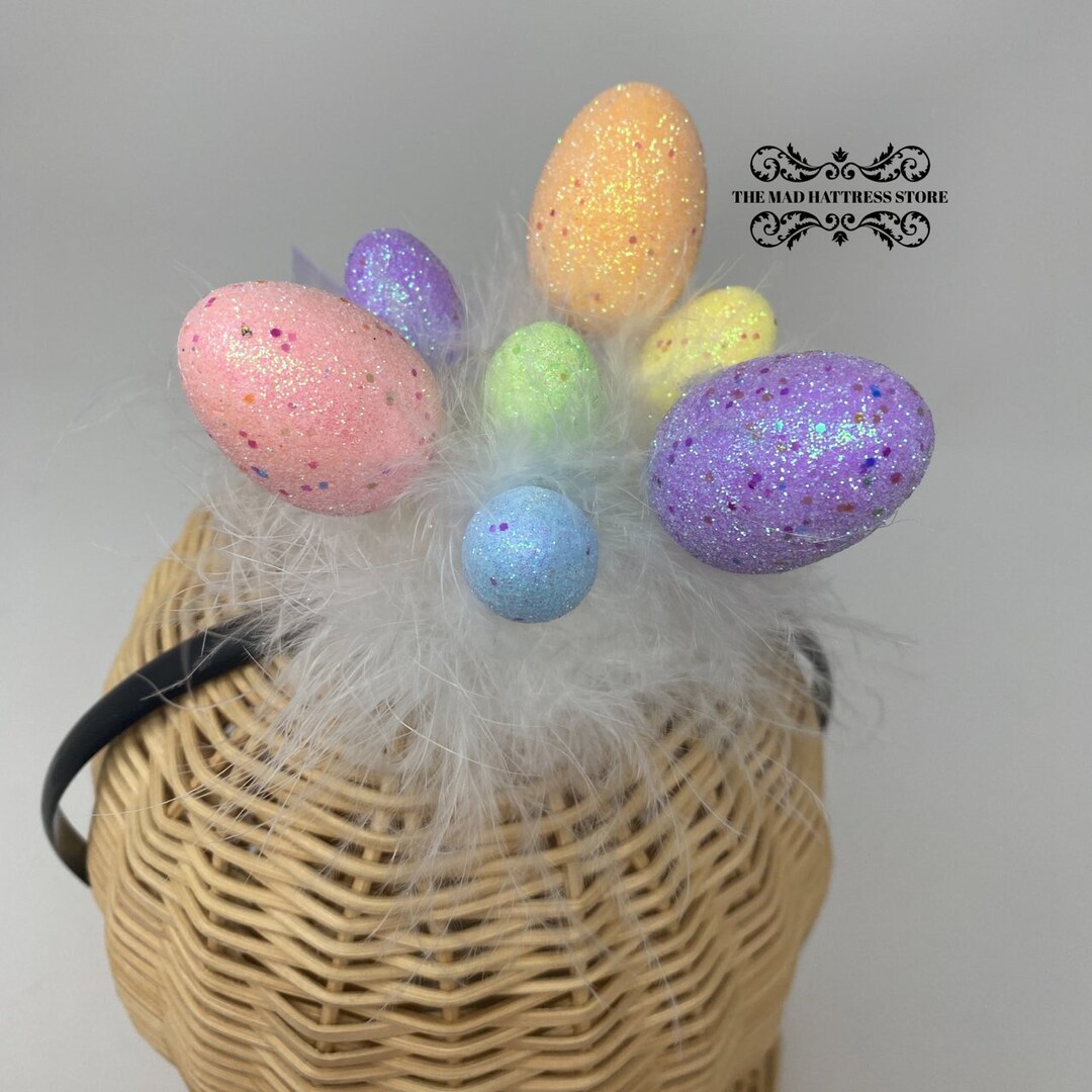 Easter Egg Headband, Pastel Easter Egg Fascinator, Spring Headpiece ...