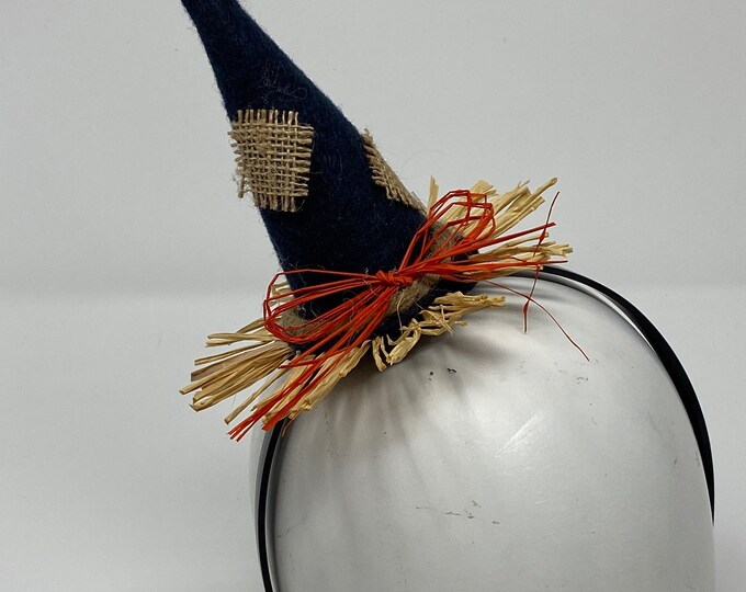 Scarecrow Hat/fascinator/headband/headpiece Green Fall/autumn/holiday ...