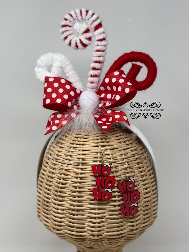 Red & White Christmas Headband - Whimsical Hooville Headpiece ...